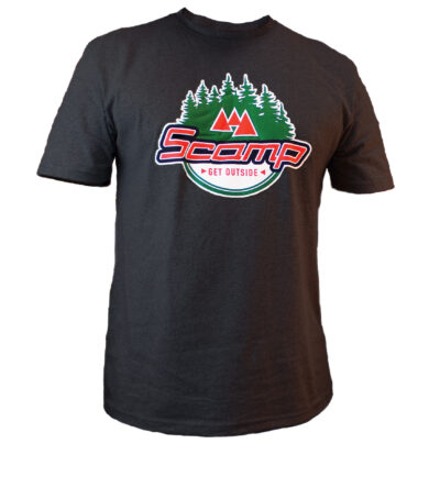 SCAMP CREST T-SHIRT - BLACK - Scamp Trailers