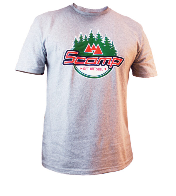 SCAMP CREST T-SHIRT - GRAY - Scamp Trailers